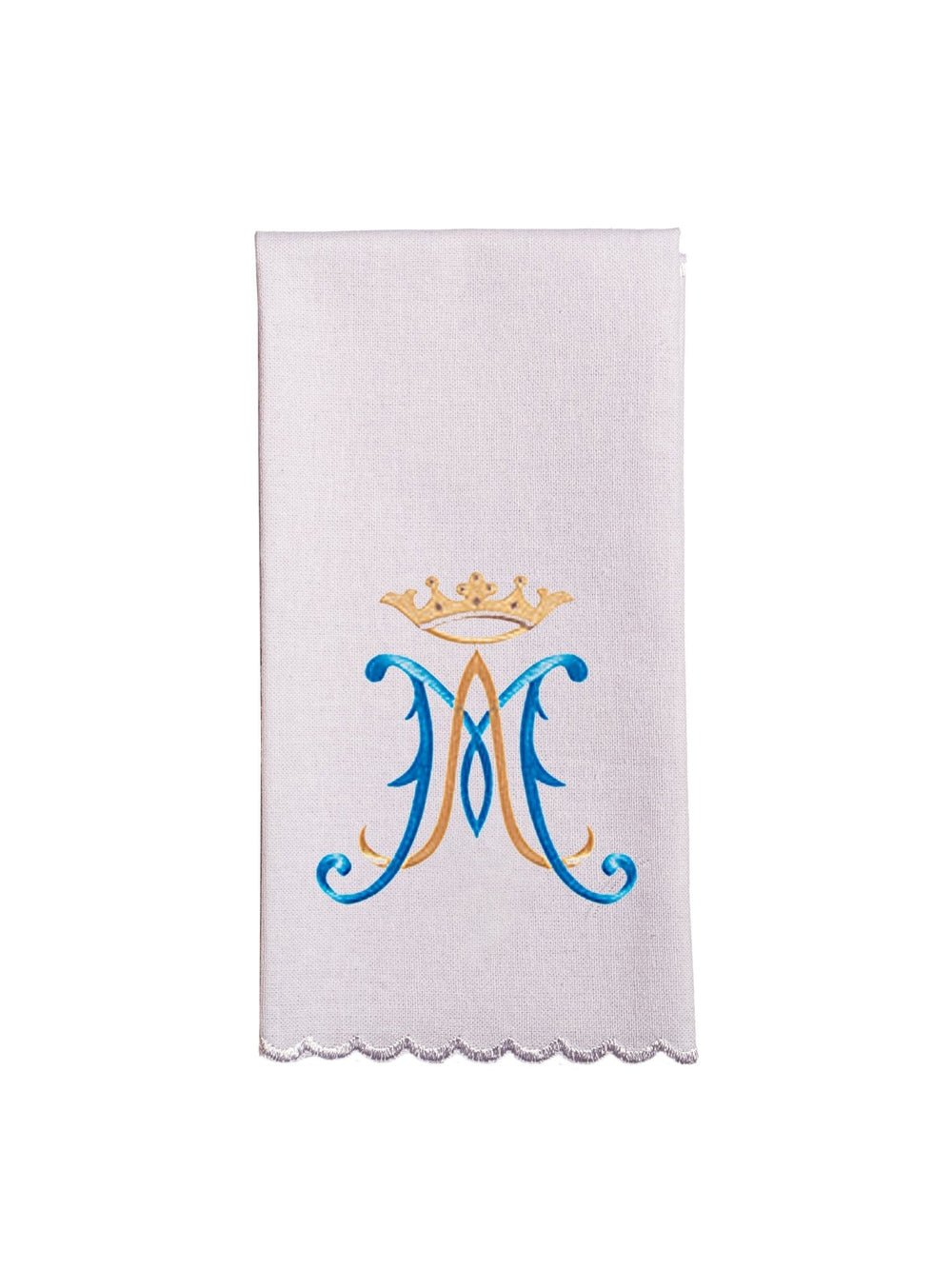 Chalice Linens Blue Marian Symbol