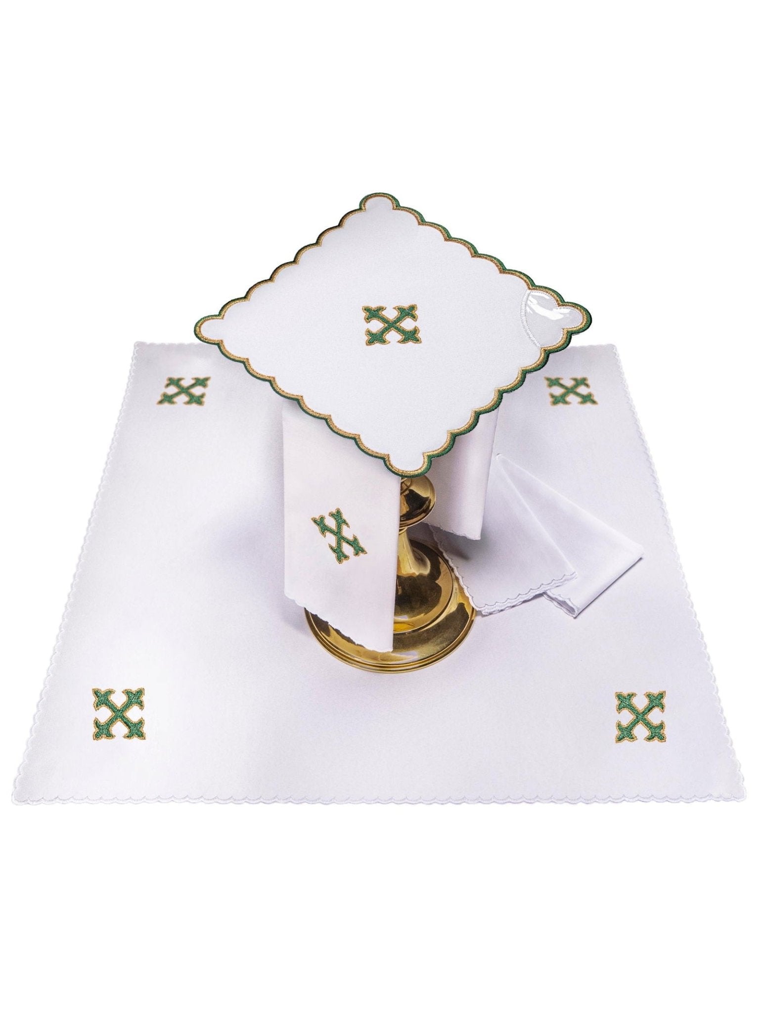 Chalice Linens Green Cross