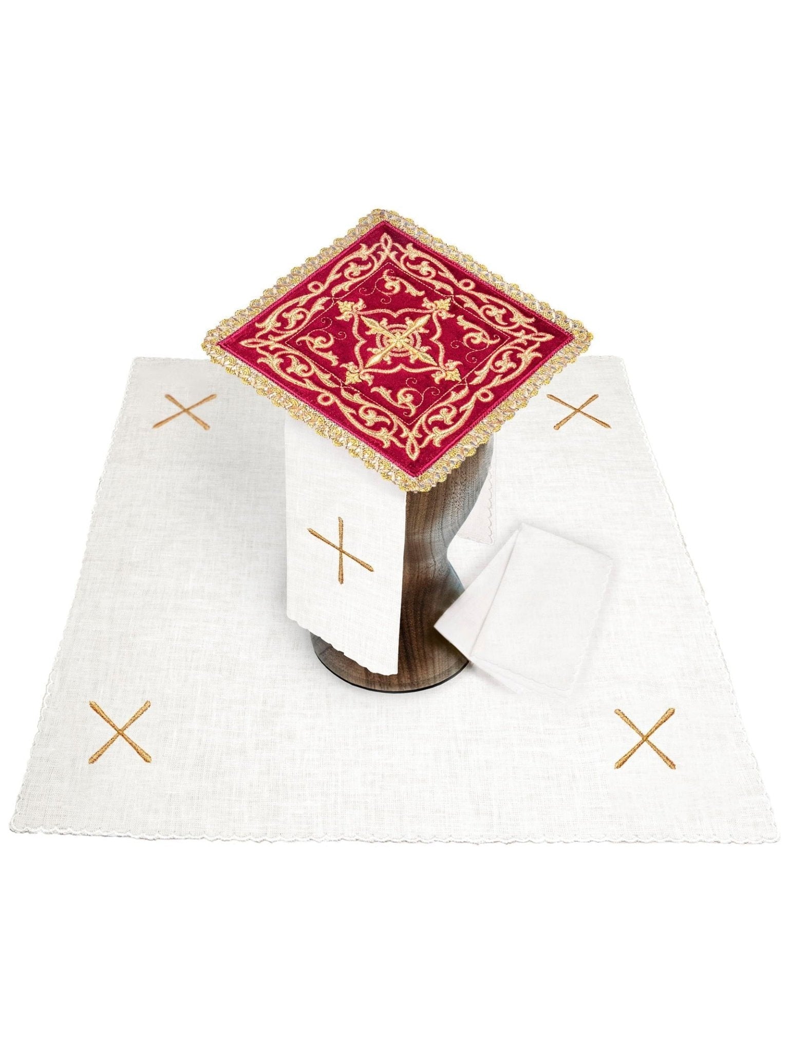 Mass Linen Set Cross & Red Pall