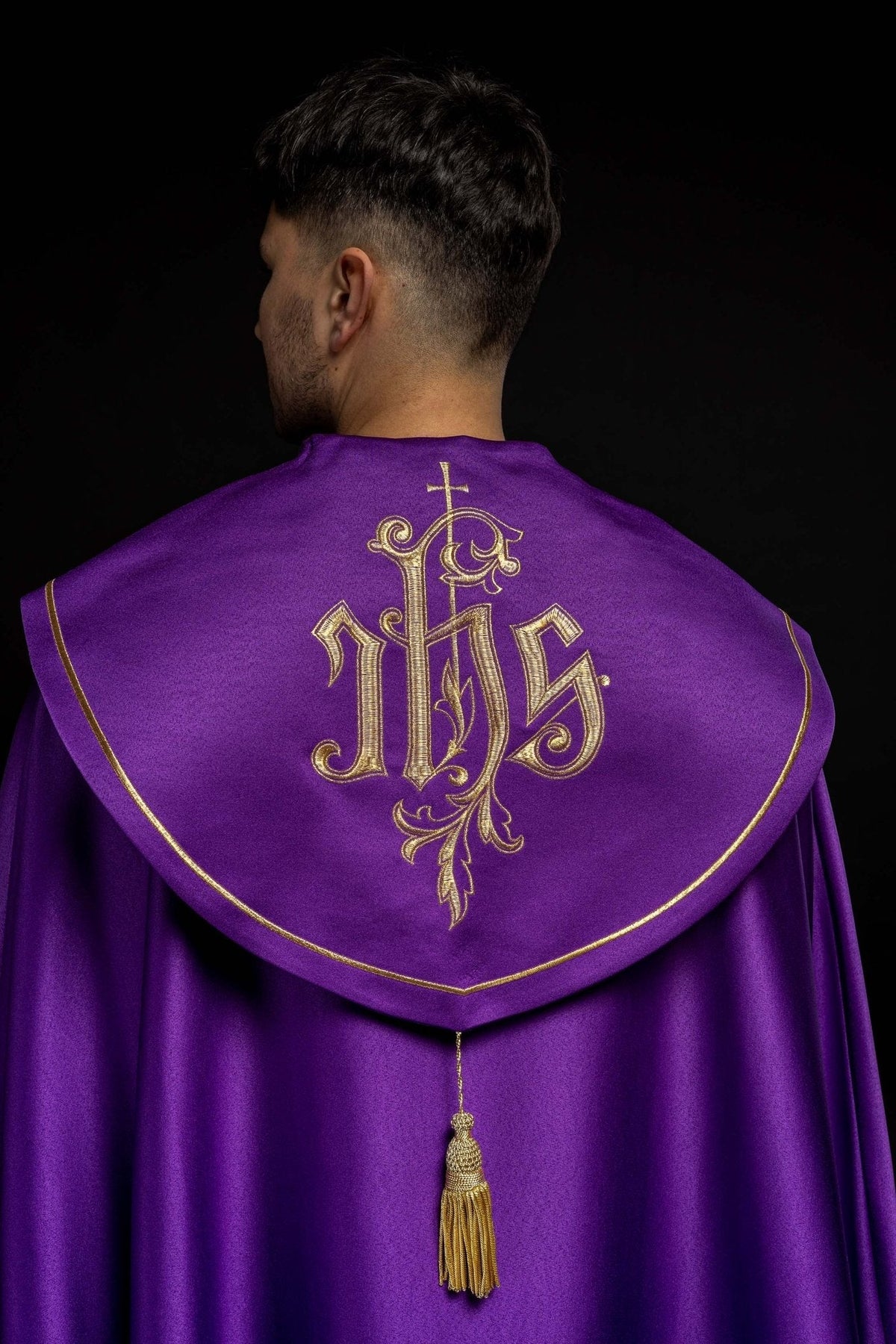 Purple Liturgical Cope JHS